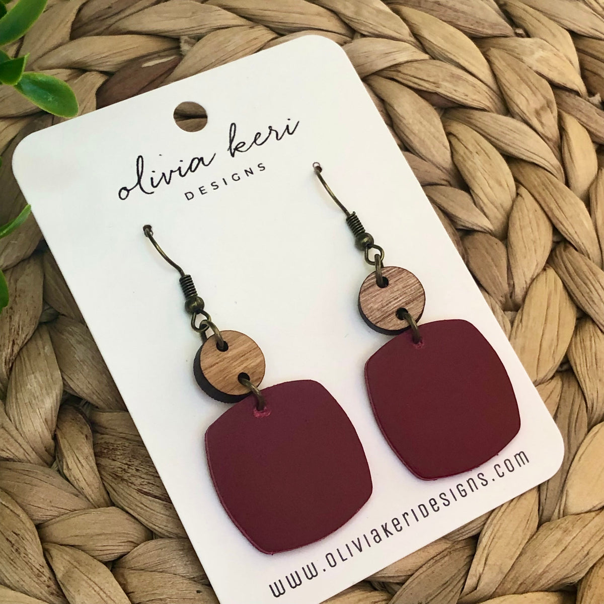 Nora - Dark Red – Olivia Keri Designs